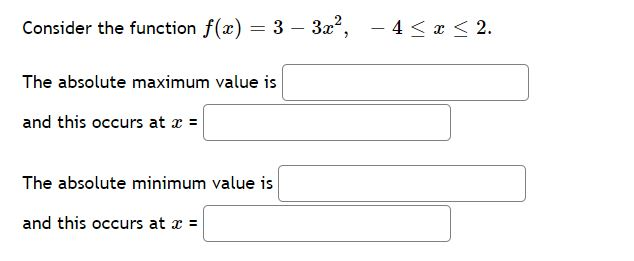Solved = Consider the function f(x) 4x + 3x - 1. For this | Chegg.com