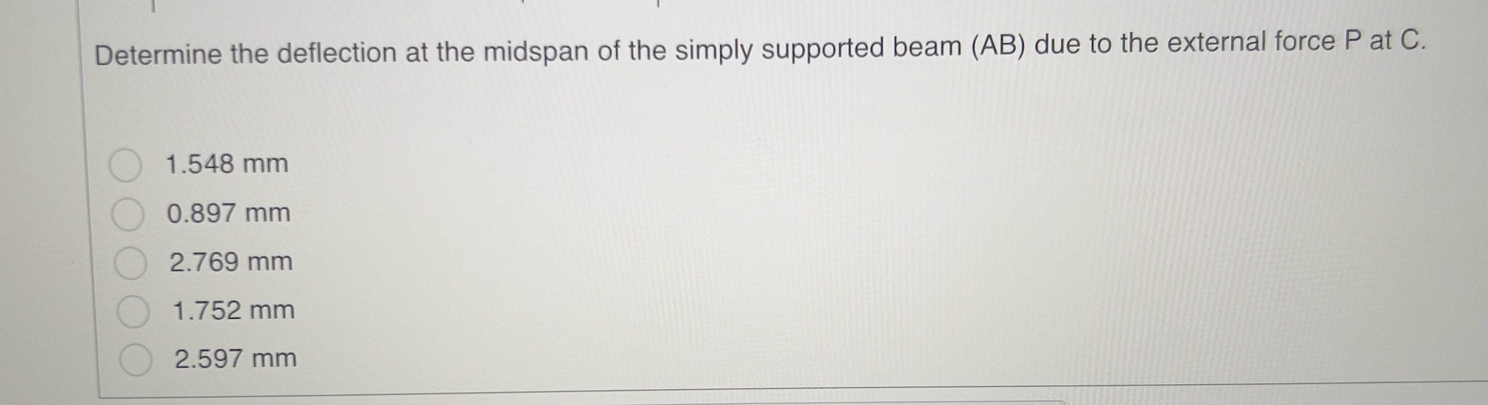 Solved Determine The Deflection At The Midspan Of The Simply