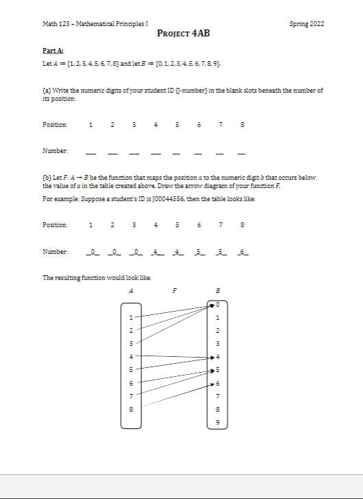 Solved Math 123 - Mathematical Principles ! Spring 2022 | Chegg.com