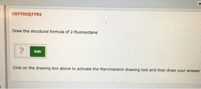 Solved CO7TO2Q7792 Draw the structural formula of | Chegg.com