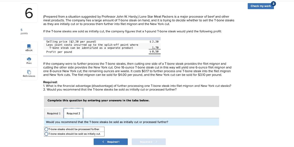 Solved Check my work 6 (Prepared from a situation suggested | Chegg.com