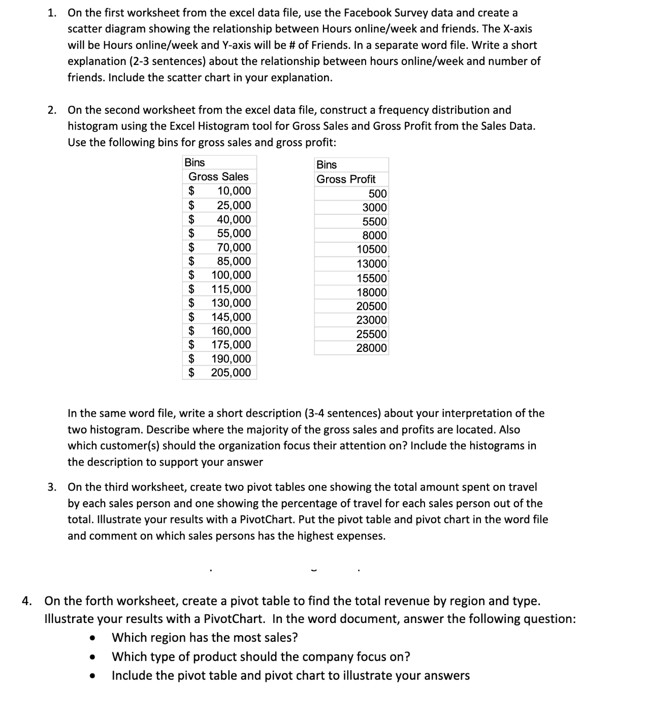 1 On The First Worksheet From The Excel Data File 