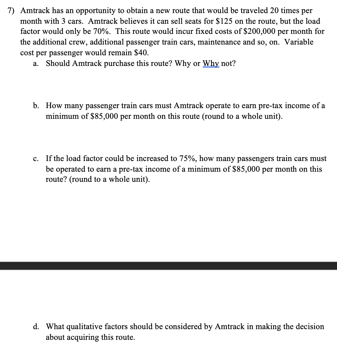 Solved ALL ANSWERS MUST INCLUDE WORK AND/OR EXPLANATION FOR | Chegg.com