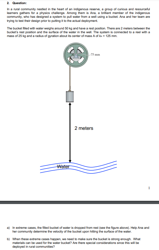 Solved 2. Question: In a rural community nestled in the | Chegg.com