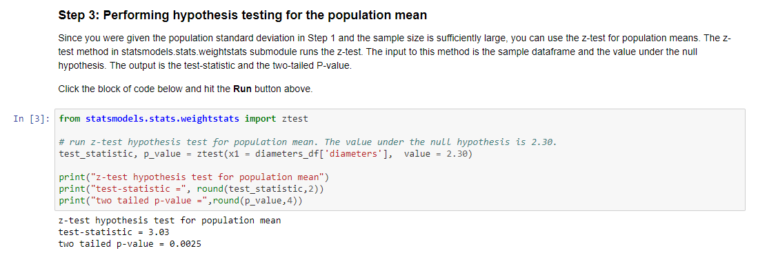 Solved The sample of size 50 was generated using Python's | Chegg.com