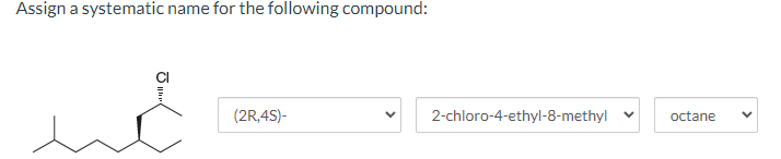 Solved Assign a systematic name for the following compound: | Chegg.com