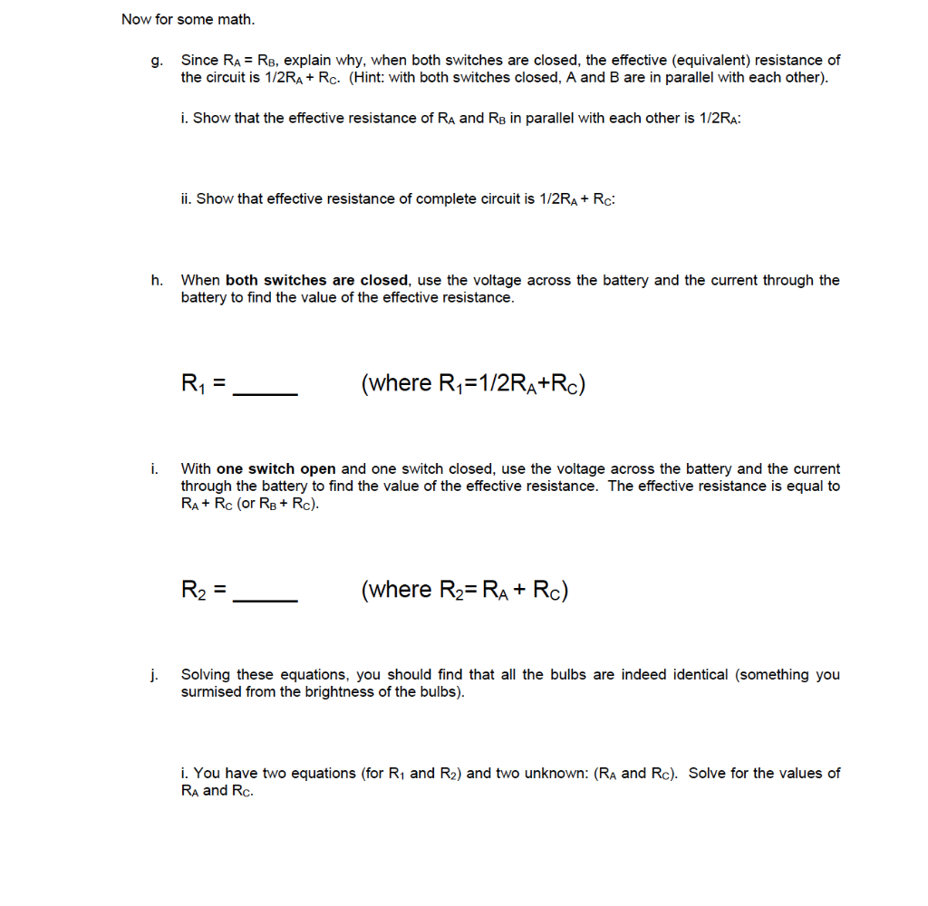 Solved Worksheet for Exploration 30.2: Light Bulbs S2 In | Chegg.com