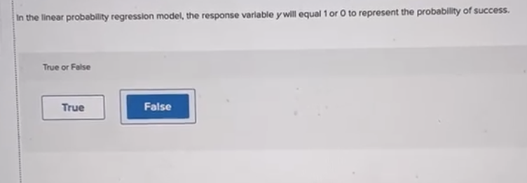 Solved In the linear probability regression model, the | Chegg.com