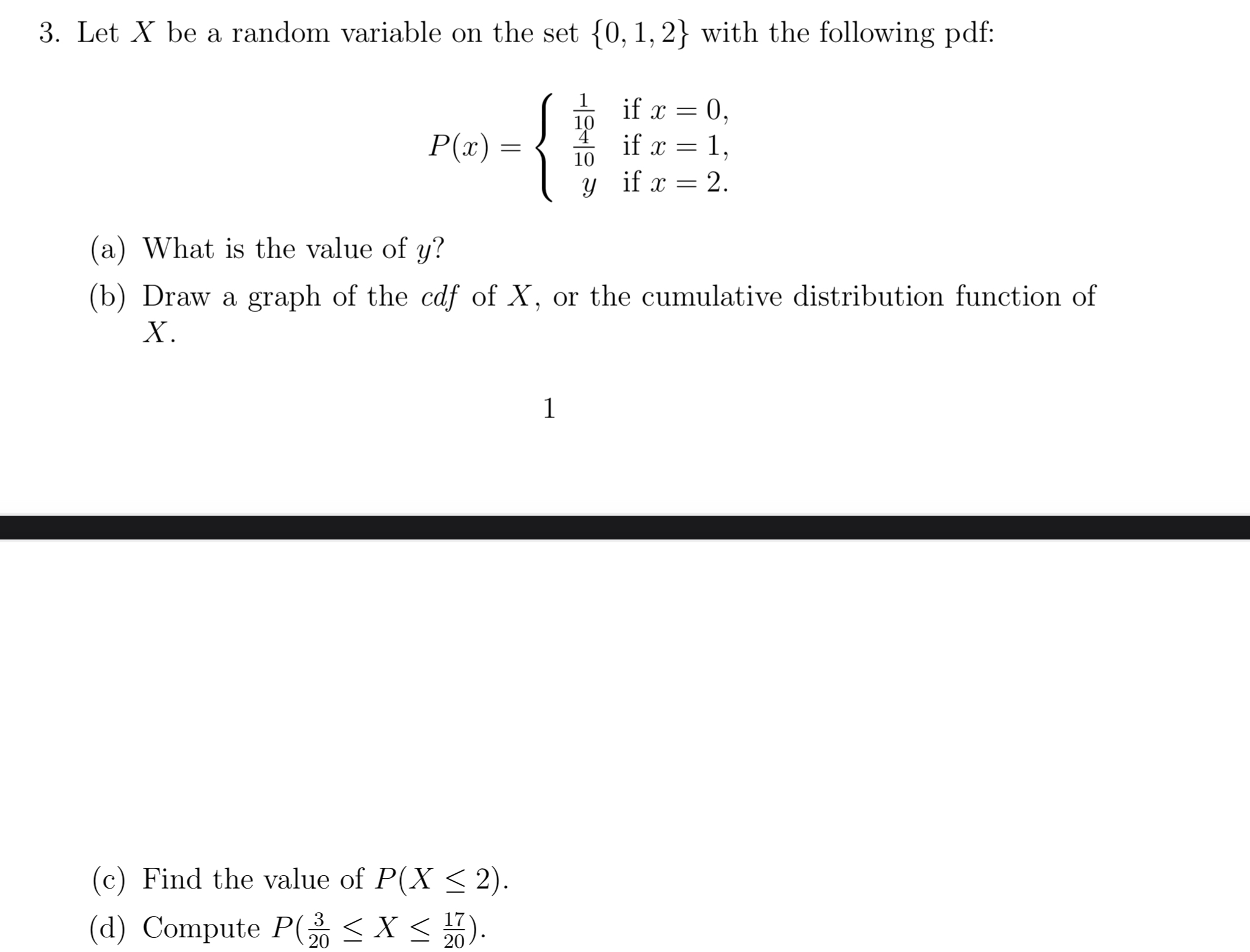Solved 3. Let X be a random variable on the set {0,1,2} with | Chegg.com