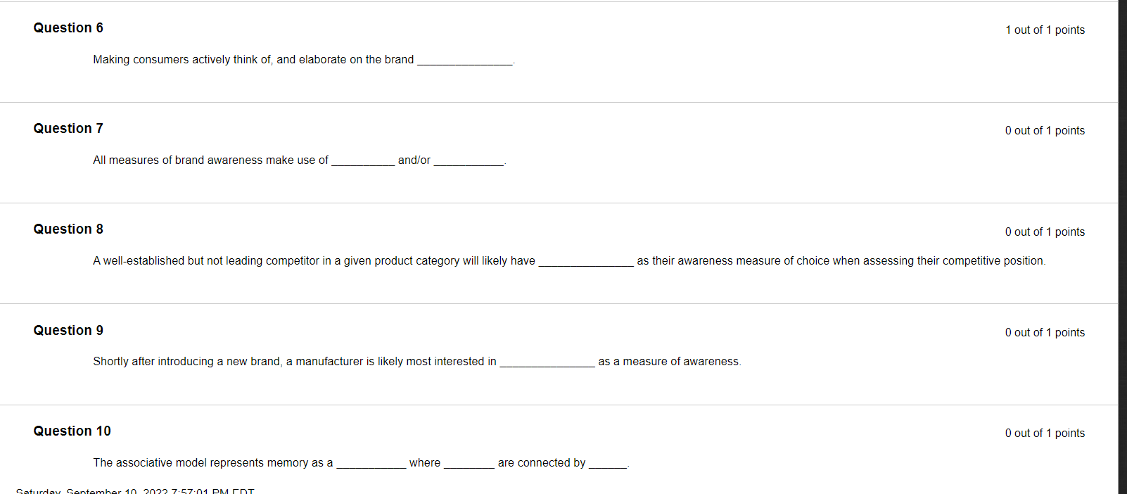Solved Question 6 1 out of 1 points Making consumers | Chegg.com