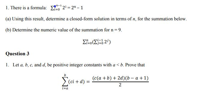 Solved 1. There is a formula: Elo 2i = 21 - 1 (a) Using this | Chegg.com