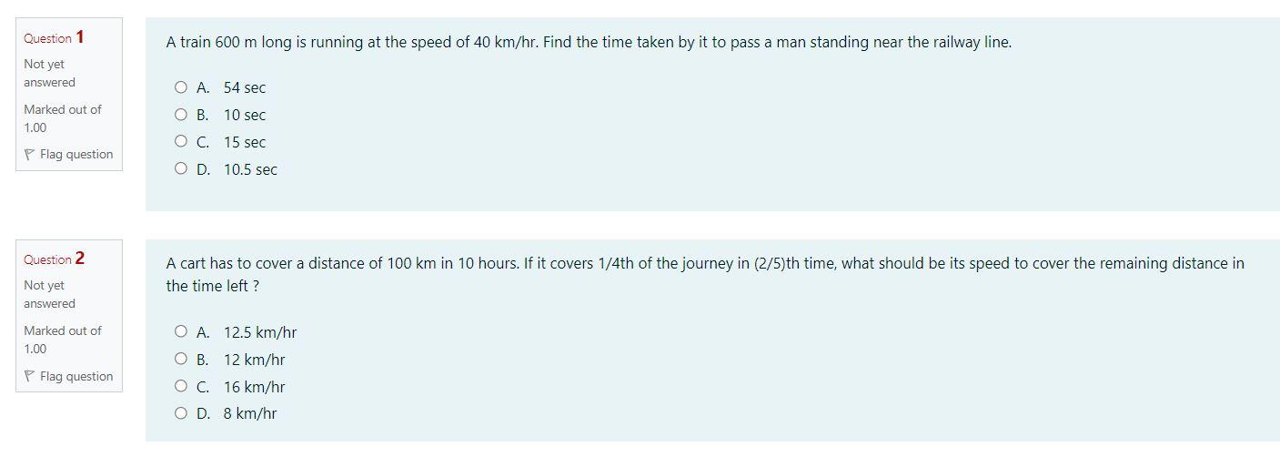 Solved Question 1 A train 600 m long is running at the speed | Chegg.com