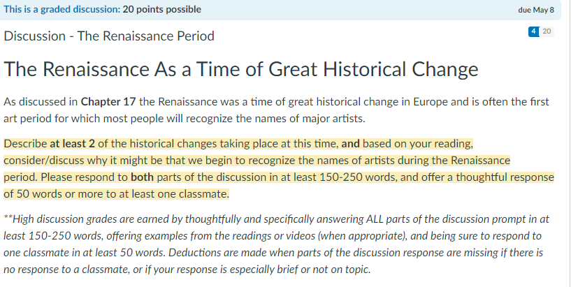 As discussed in Chapter 17 the Renaissance was a time | Chegg.com