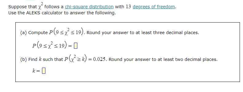 Solved Suppose that χ2 follows a chi-square distribution | Chegg.com
