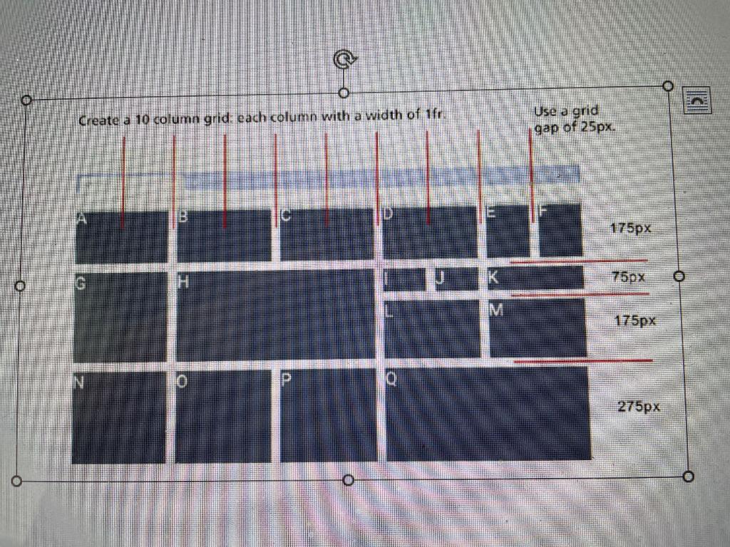 Solved CSS Grid layout: 1. Modify the given/ starting CSS | Chegg.com