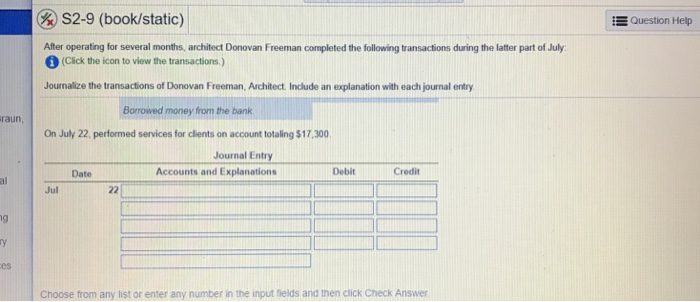 Solved g S2-9 (book/static) Question Help After operating | Chegg.com
