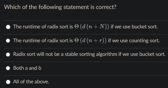 Solved Which of the following statement is correct? The | Chegg.com