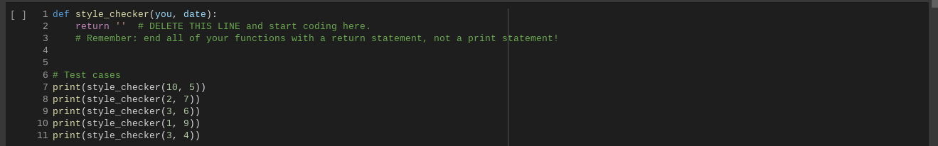 Solved Part 1: Style on Entry (10 points) Suppose you and | Chegg.com
