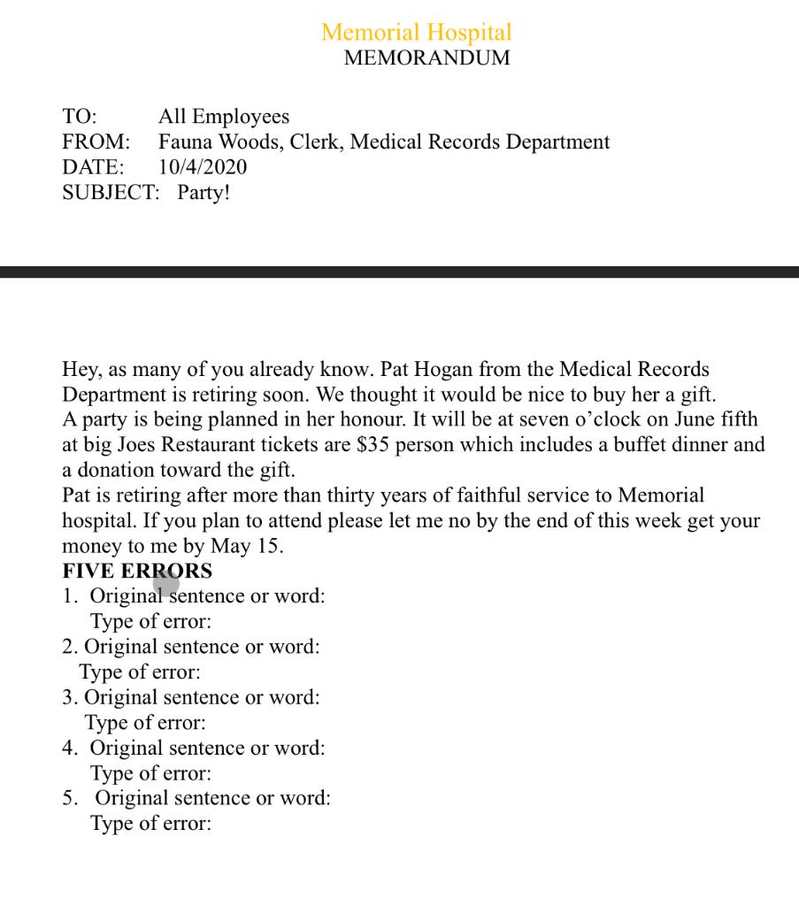 Solved COMM1160 Document Revision Assignment (15%) 1. | Chegg.com