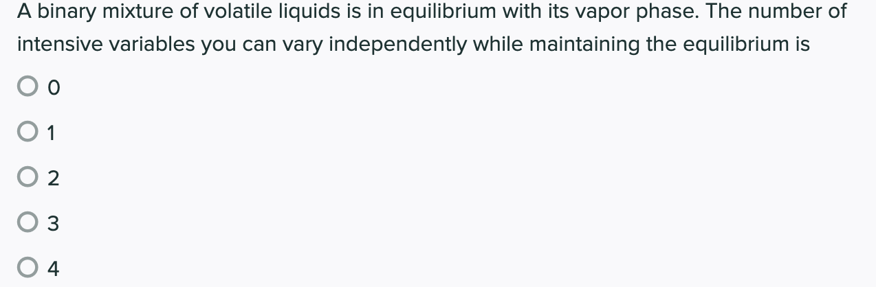 Solved A binary mixture of volatile liquids is in | Chegg.com