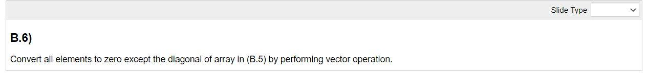 Solved Slide Type B.1) Create a random integer array in the | Chegg.com