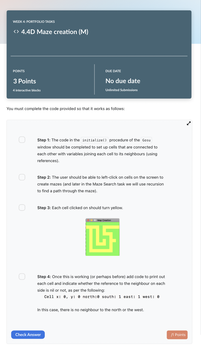 Solved Step 1: The code in the initialize() procedure of the | Chegg.com