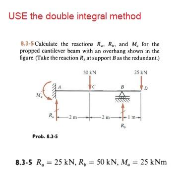 Solved USE the double integral method 8.3-5 Calculate the | Chegg.com