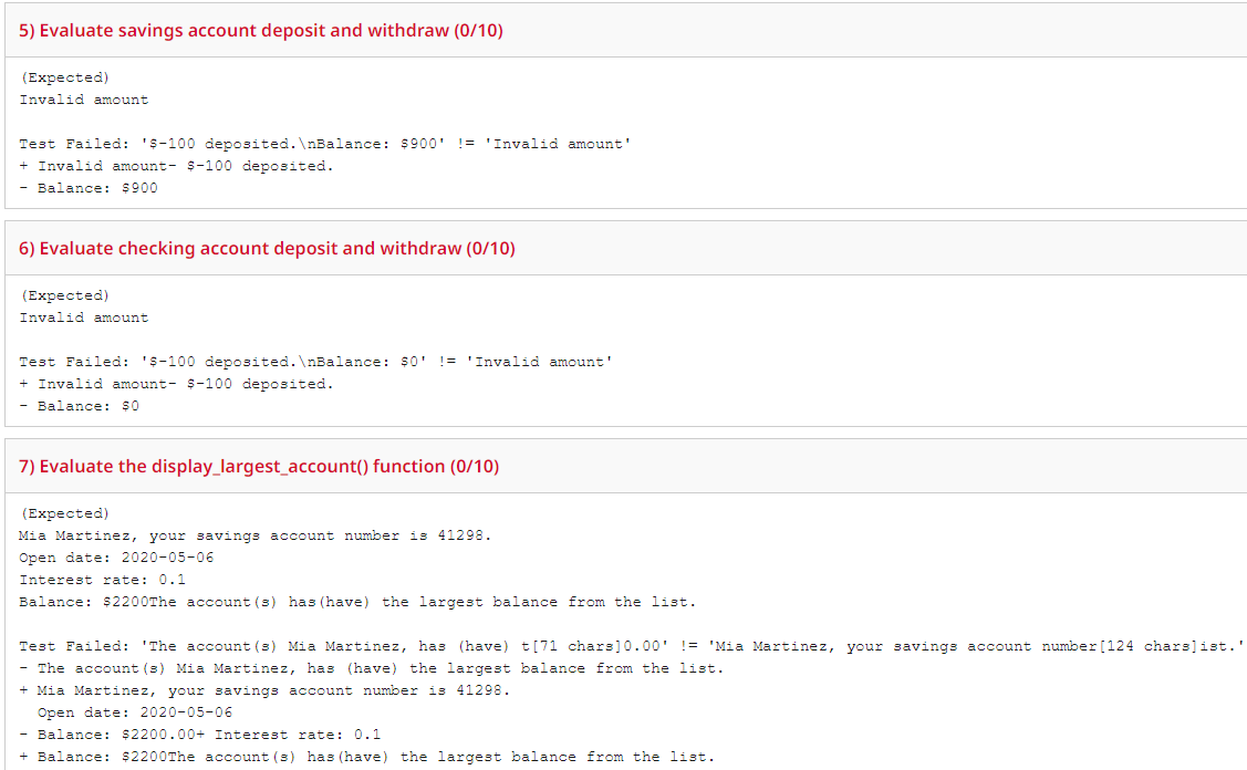 pass @abstractmethod def withdraw(self, amount): pass | Chegg.com