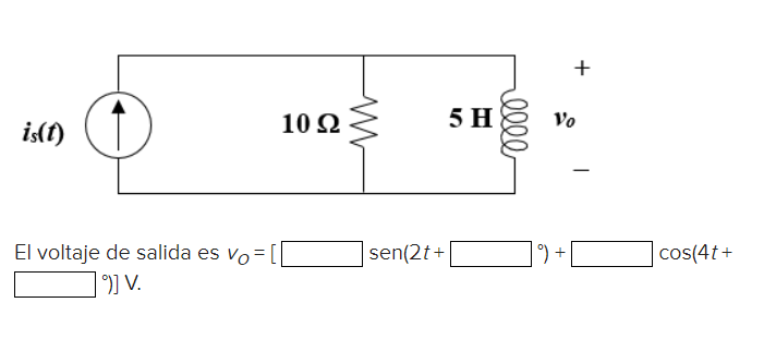 Solved Find the output voltage vo for the circuit shown | Chegg.com