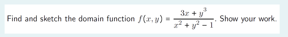 Solved Find and sketch the domain function | Chegg.com