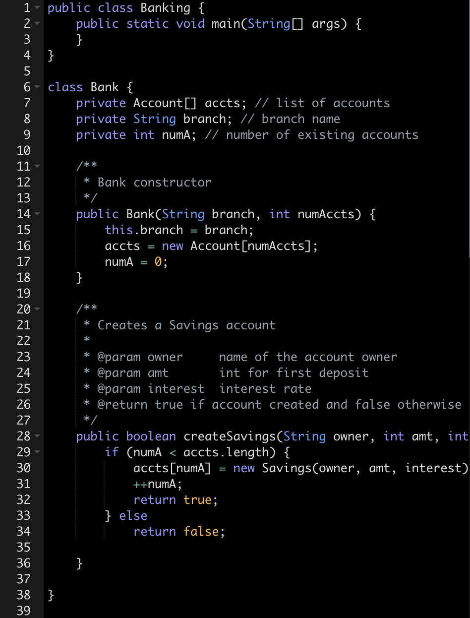 Solved Override the equals() method in Account to return | Chegg.com