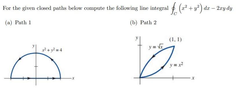 Solved For the following path of the quarter circle C. | Chegg.com