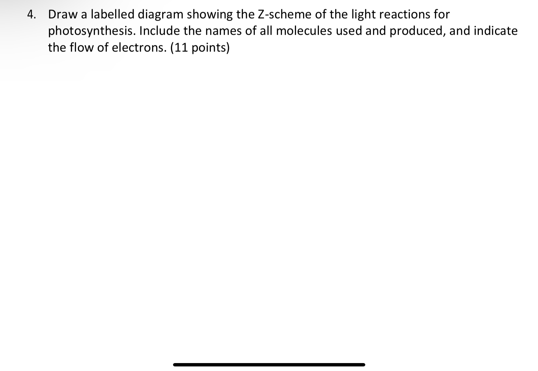 Solved 4. Draw a labelled diagram showing the Z-scheme of | Chegg.com