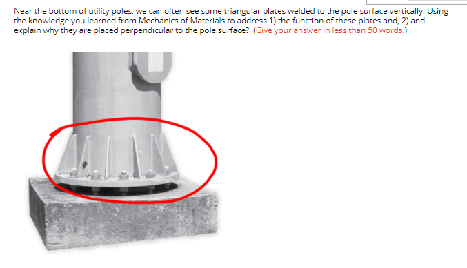 Solved Near the bottom of utility poles, we can often see | Chegg.com