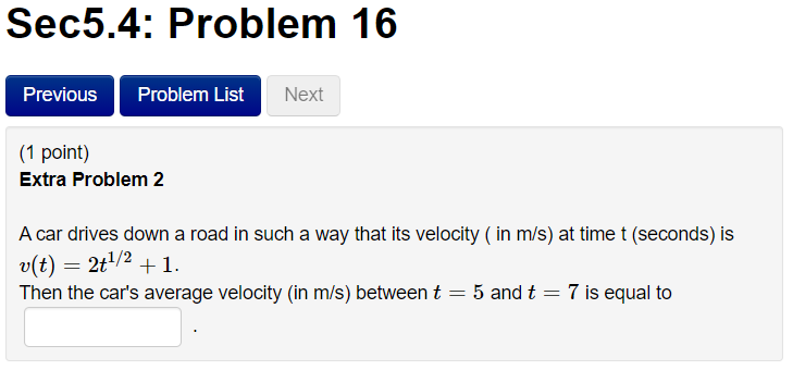 Solved Sec5.4: Problem 16 Previous Problem List Next (1 | Chegg.com