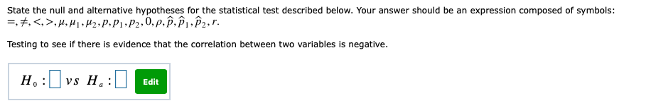 Solved State The Null And Alternative Hypotheses For The