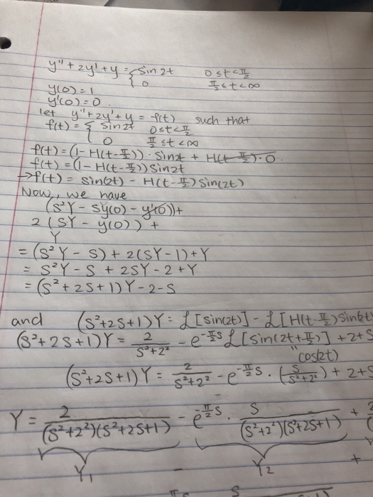 Solved use Laplace transformation and Heaviside equation to | Chegg.com