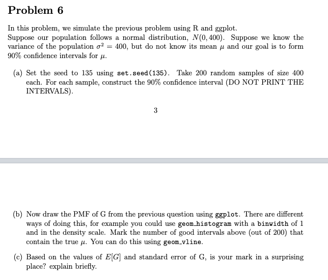 In this problem, we simulate the previous problem | Chegg.com