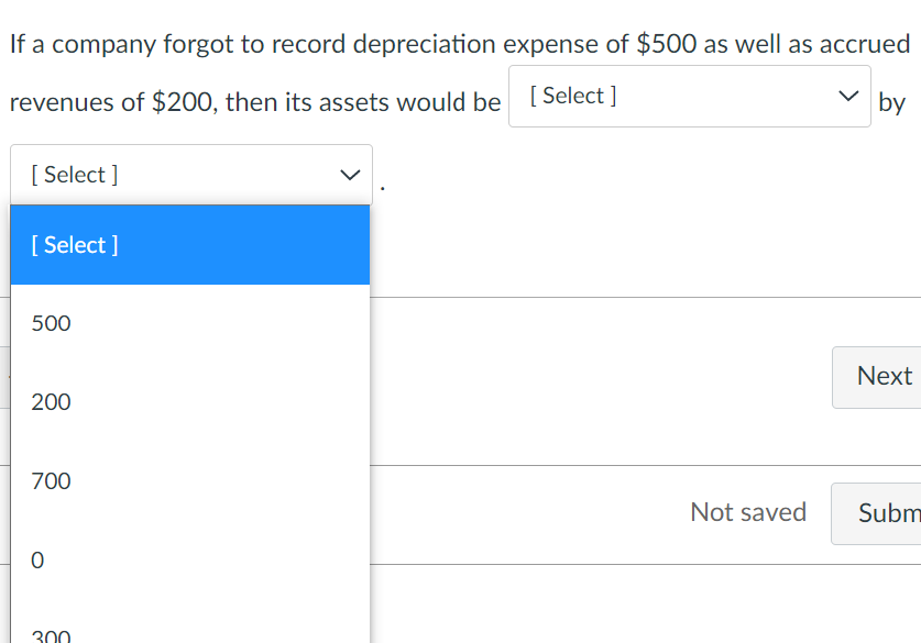 Solved First answer choices are understated or overstated | Chegg.com