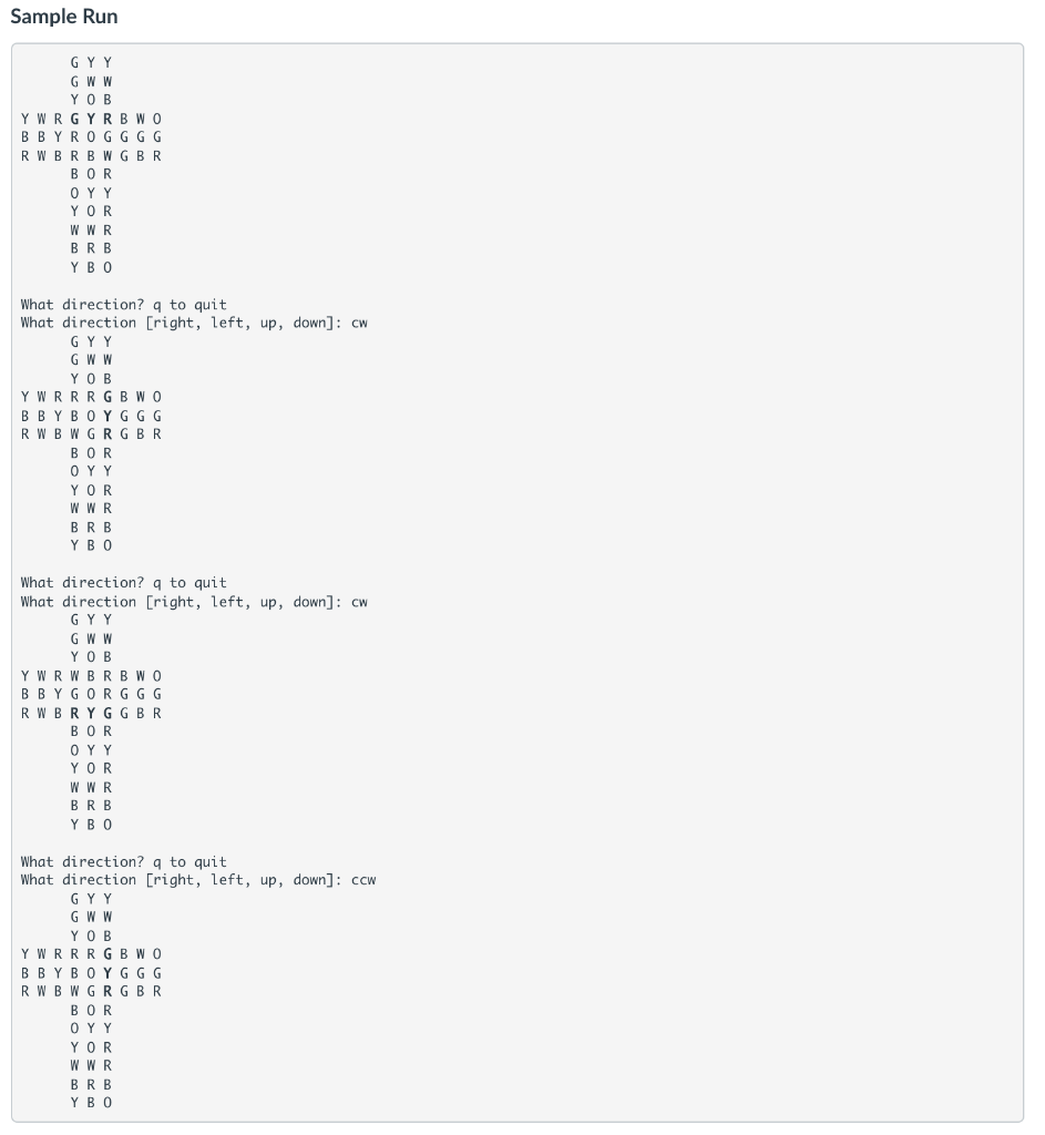 Rubik's Cube Simulator | Chegg.com