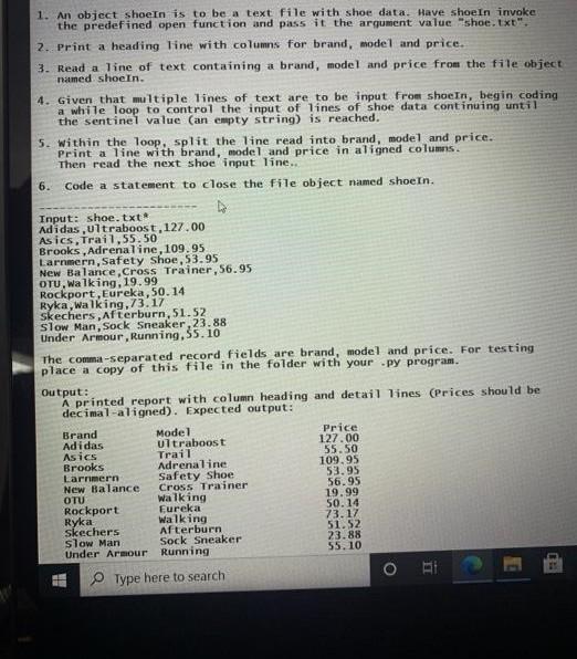 Solved write a python program following the 6 points. output | Chegg.com