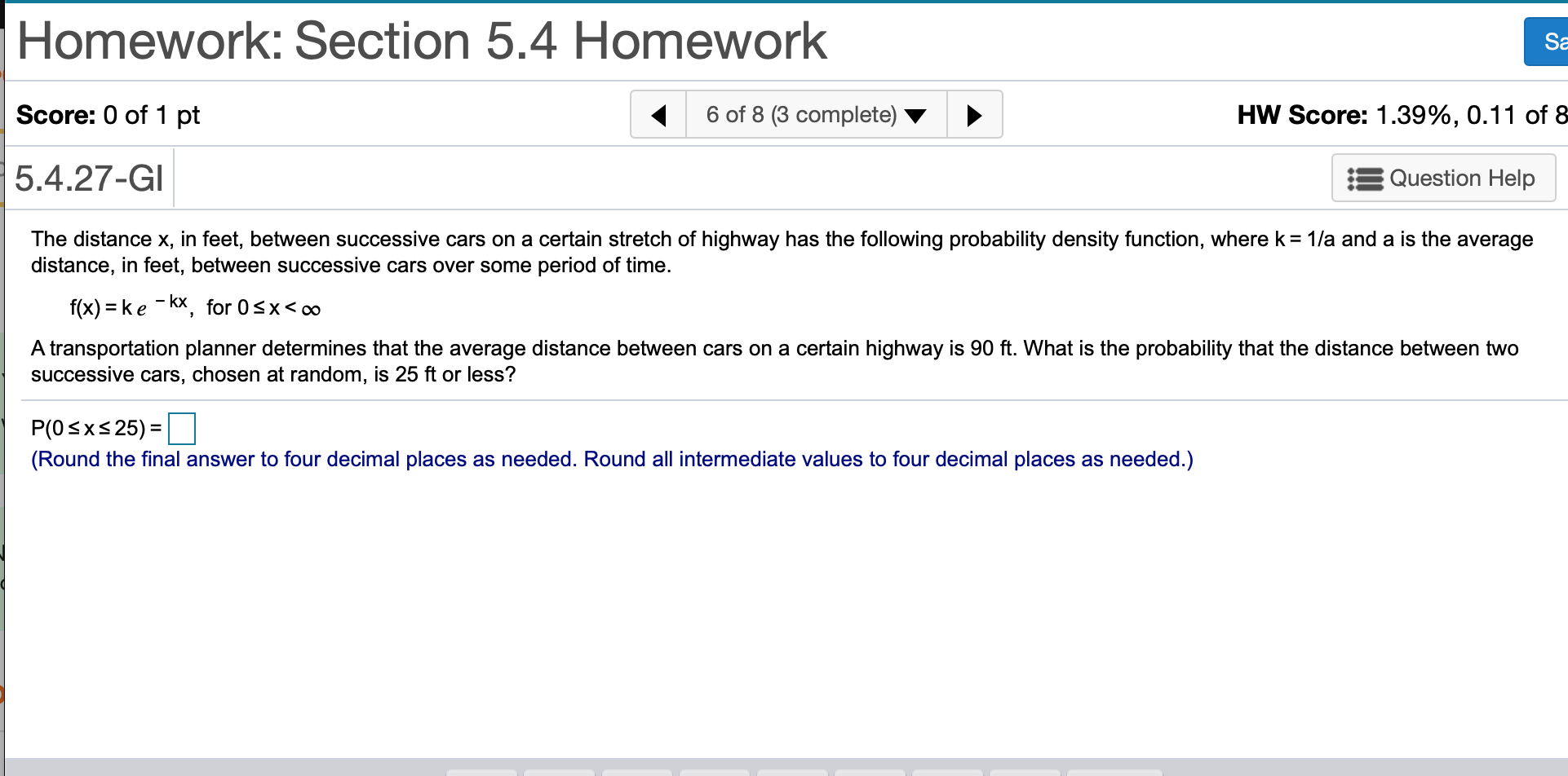 Solved Homework Section 5 4 Homework Sa Score 0 Of 1 Pt 6