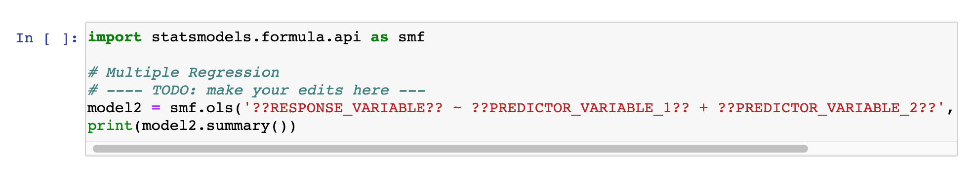 Solved Step 3: Simple Linear Regression: Predicting the | Chegg.com