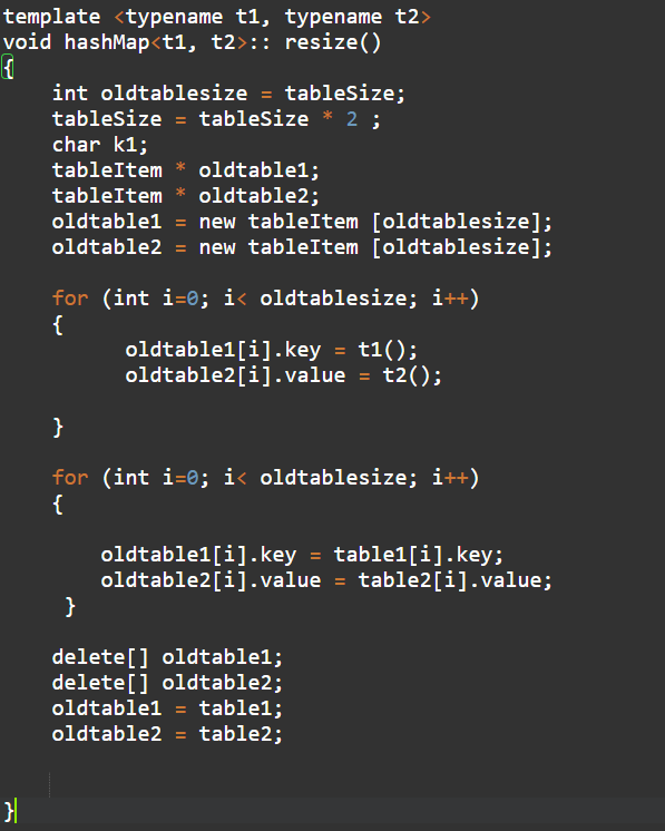 Solved Can anyone help me how to resize the hash table and | Chegg.com