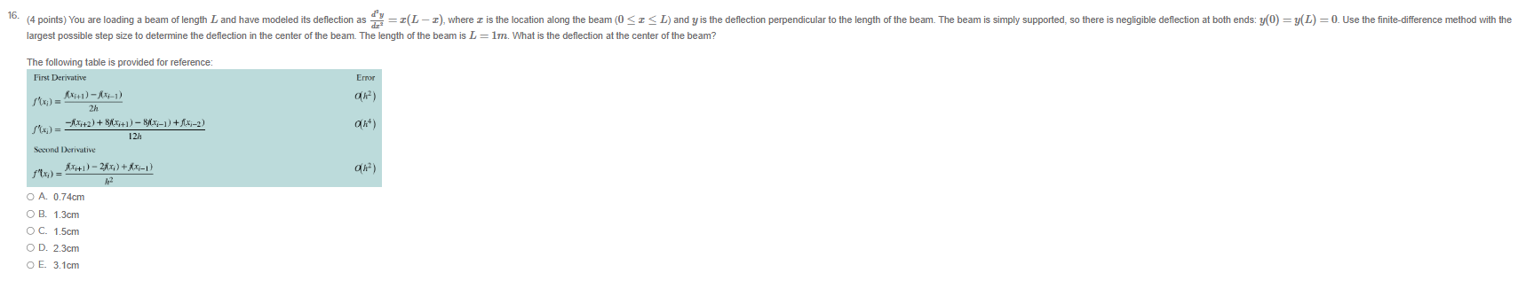 Solved largest possible step size to determine the | Chegg.com