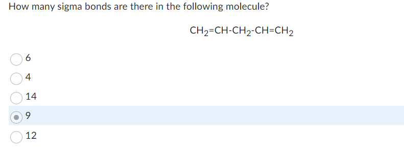 Solved How many sigma bonds are there in the following | Chegg.com