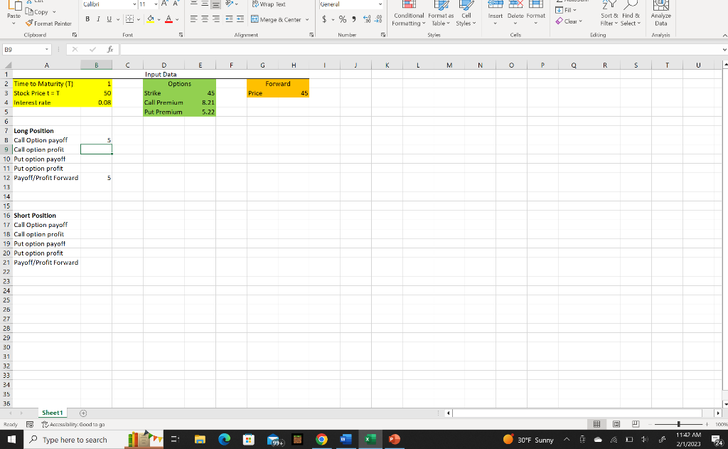 Solved Q4. Construct a spreadsheet that permits you to | Chegg.com