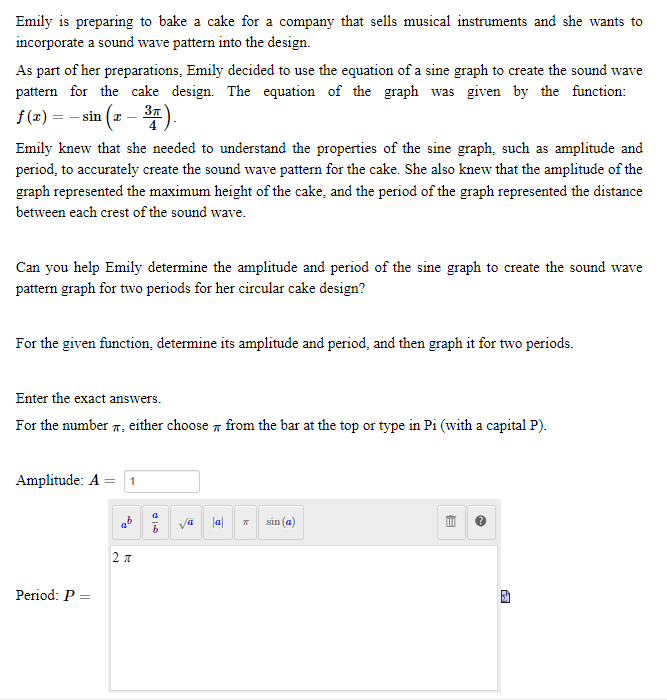 Solved Emily is preparing to bake a cake for a company that | Chegg.com
