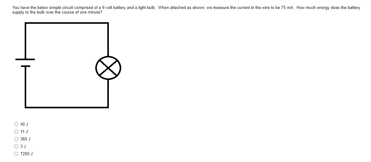 Solved A.B. You have the below simple circuit comprised of | Chegg.com