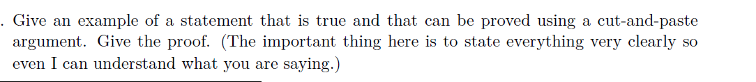 Solved Give an example of a statement that is true and that | Chegg.com